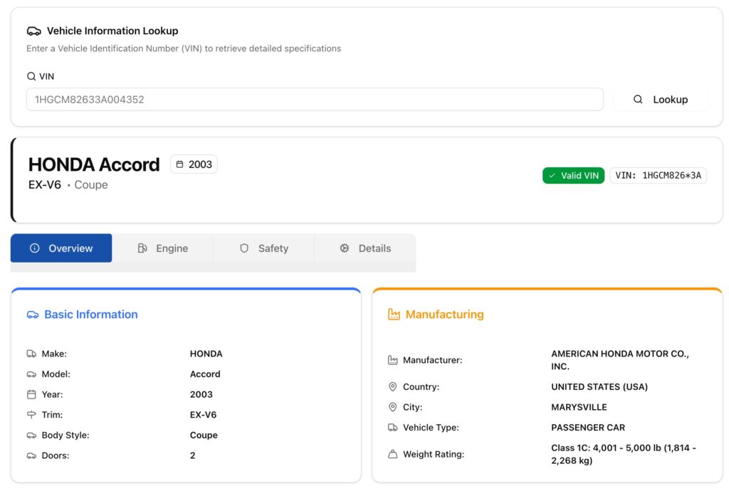 Free Carfax VIN Decoder & Lockup - Cheap Carfax USA