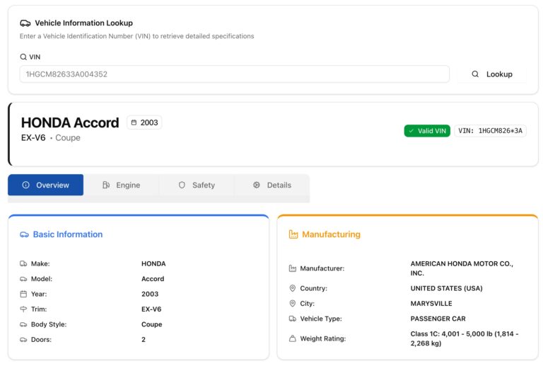 Free Carfax VIN Decoder & Lockup - Cheap Carfax USA
